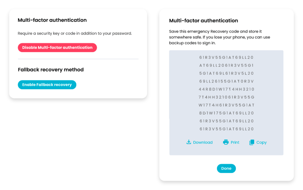 Multi-factor authentication