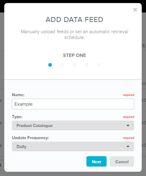How to upload and map a new data feed (advertisers)